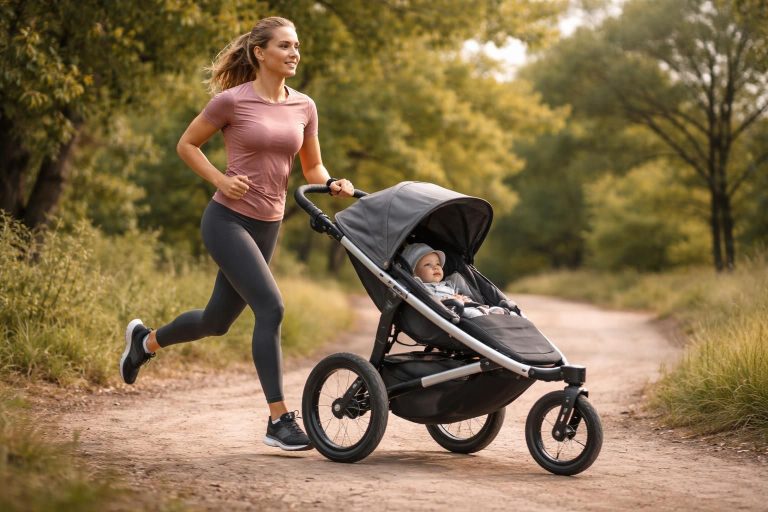 Courir avec une poussette tout-terrain Thule Urban Glide pour mamans ...